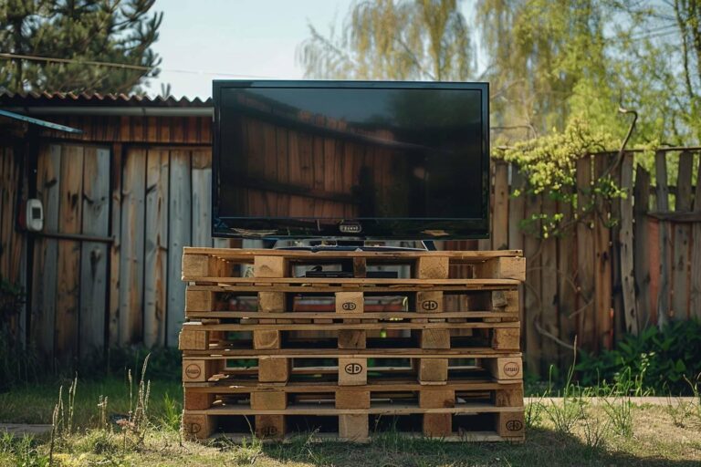 Comment fabriquer un support TV avec une palette ? - Les Activateurs